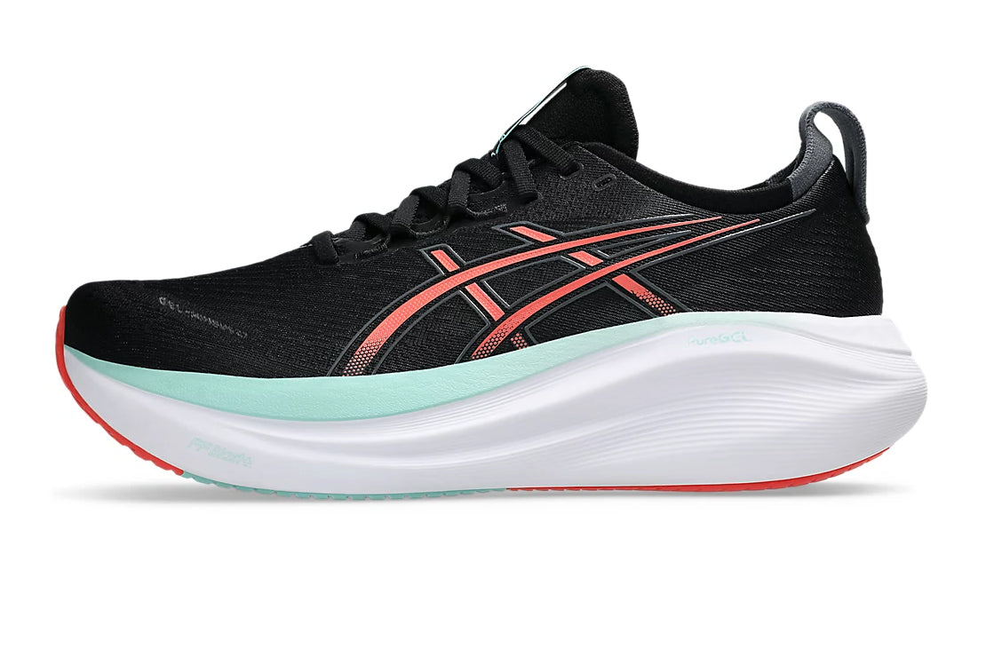 Men's Asics Gel-Nimbus 27 :Black | Coral Reef – iRUN Singapore
