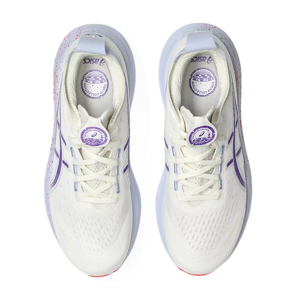 Men's Asics Gel-Nimbus 27 Tokyo Running Shoes :Cream | Edo Purple ...