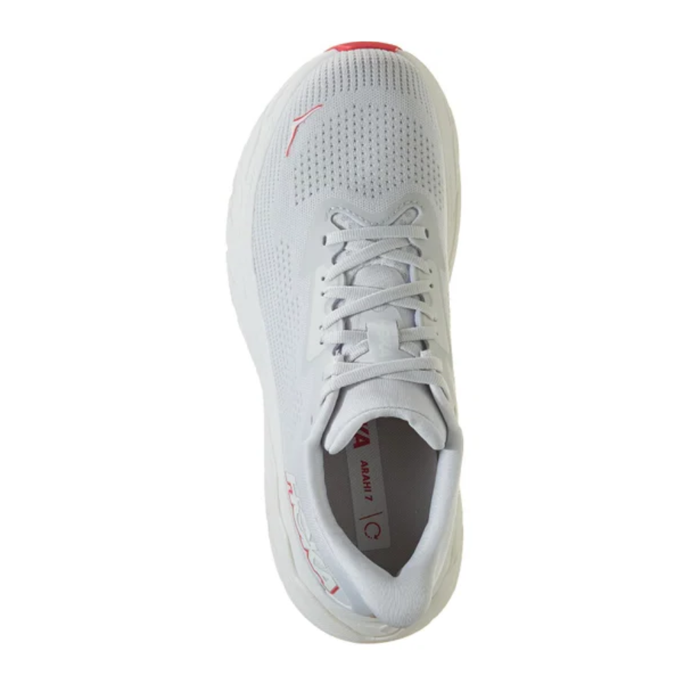 Women's Hoka Arahi 7 Wide Running Shoes :Cosmic Grey | Ruby Red – iRUN ...
