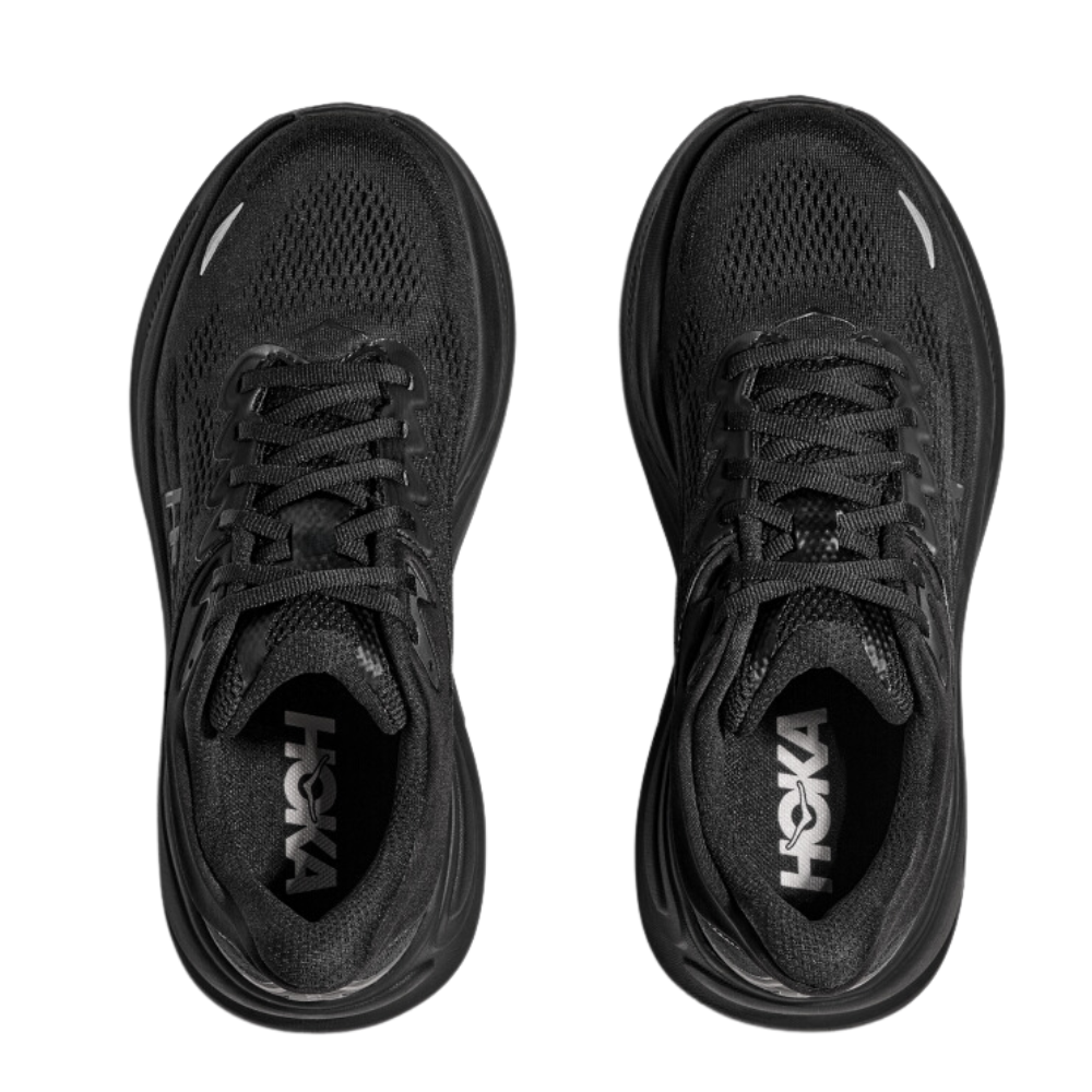 Men's Hoka Bondi 9 (Wide):All Black – iRUN Singapore