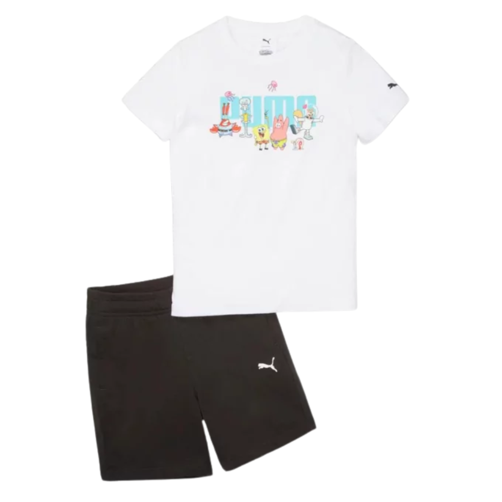 Kids' PUMA x SPONGEBOB Short Jersey Set: White – iRUN Singapore