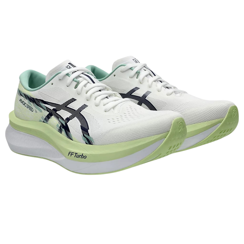 Men's Asics Magic Speed 4 Shoes :White I Blue Expanse – iRUN Singapore
