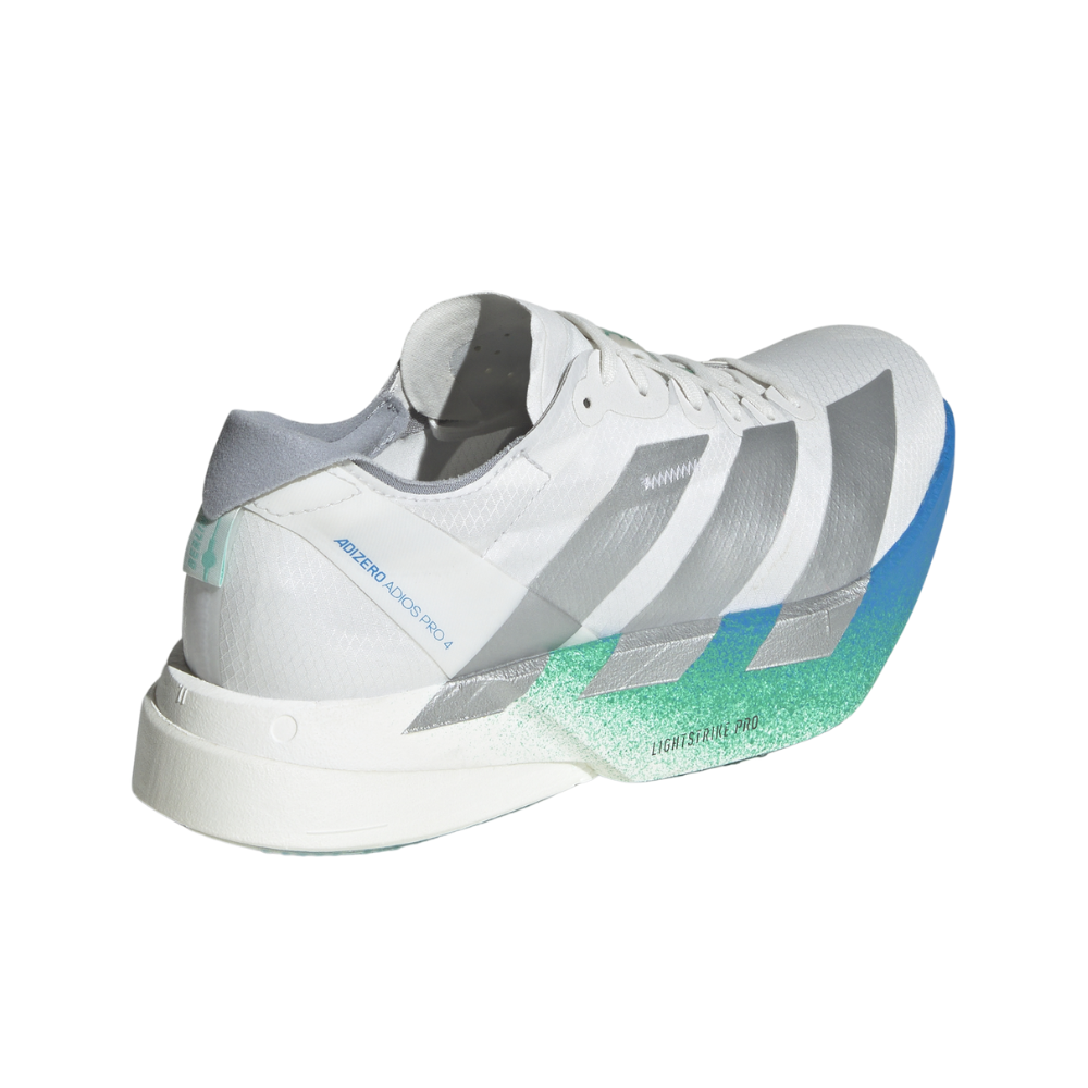 Women's Adidas Adizero Adios Pro 4 :CRYWHT/MSILVE/GLRGRN – iRUN Singapore