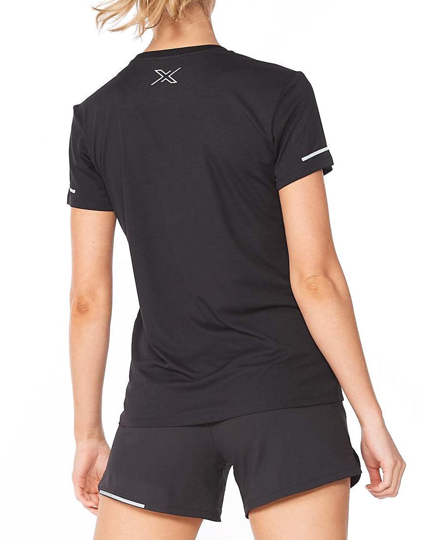 Women's 2XU Aero Running Tee :Black – iRUN Singapore