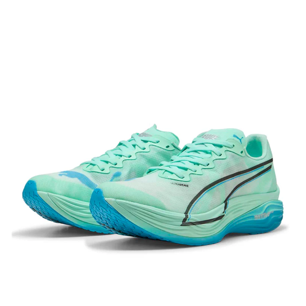 Men's Puma Deviate Nitro Elite 3 Running Shoes :Mint Melt | Speed Blue ...