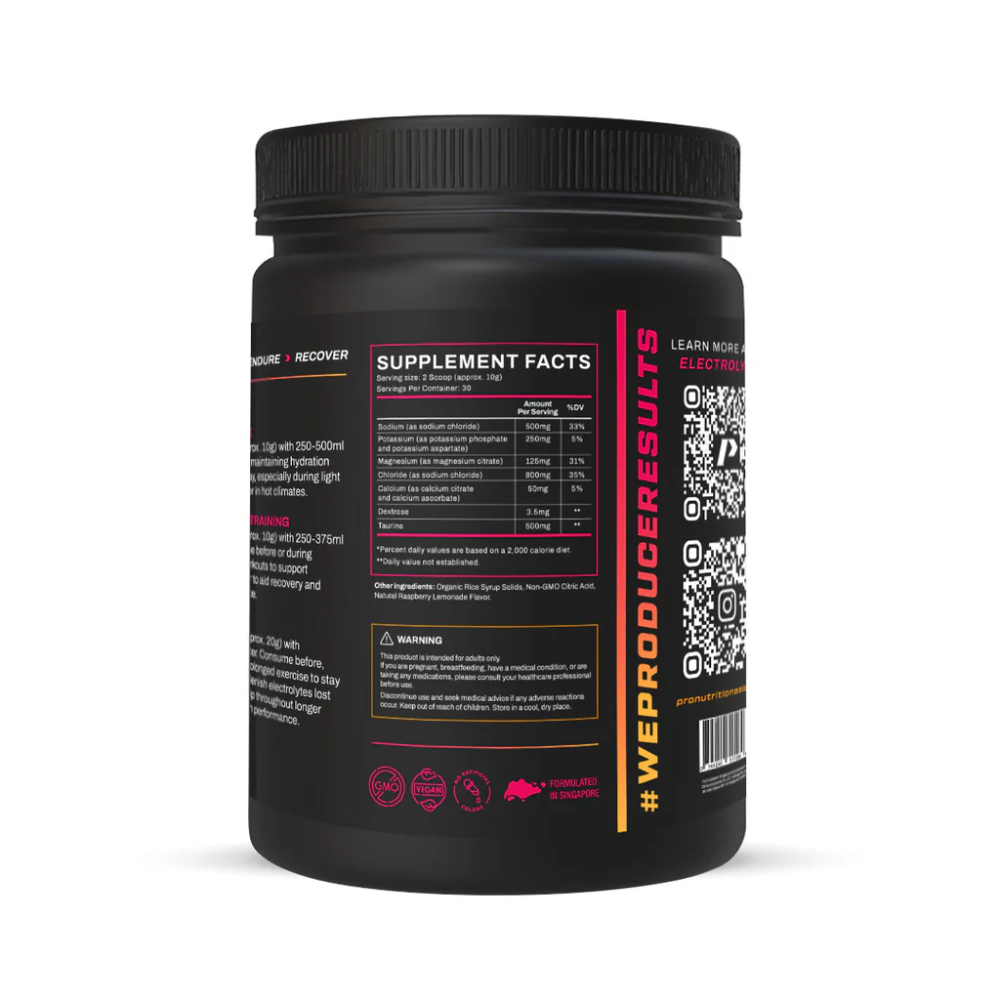 PRO Nutrition Electrolytes Hydration Drink Mix (2 Flavors) – iRUN Singapore