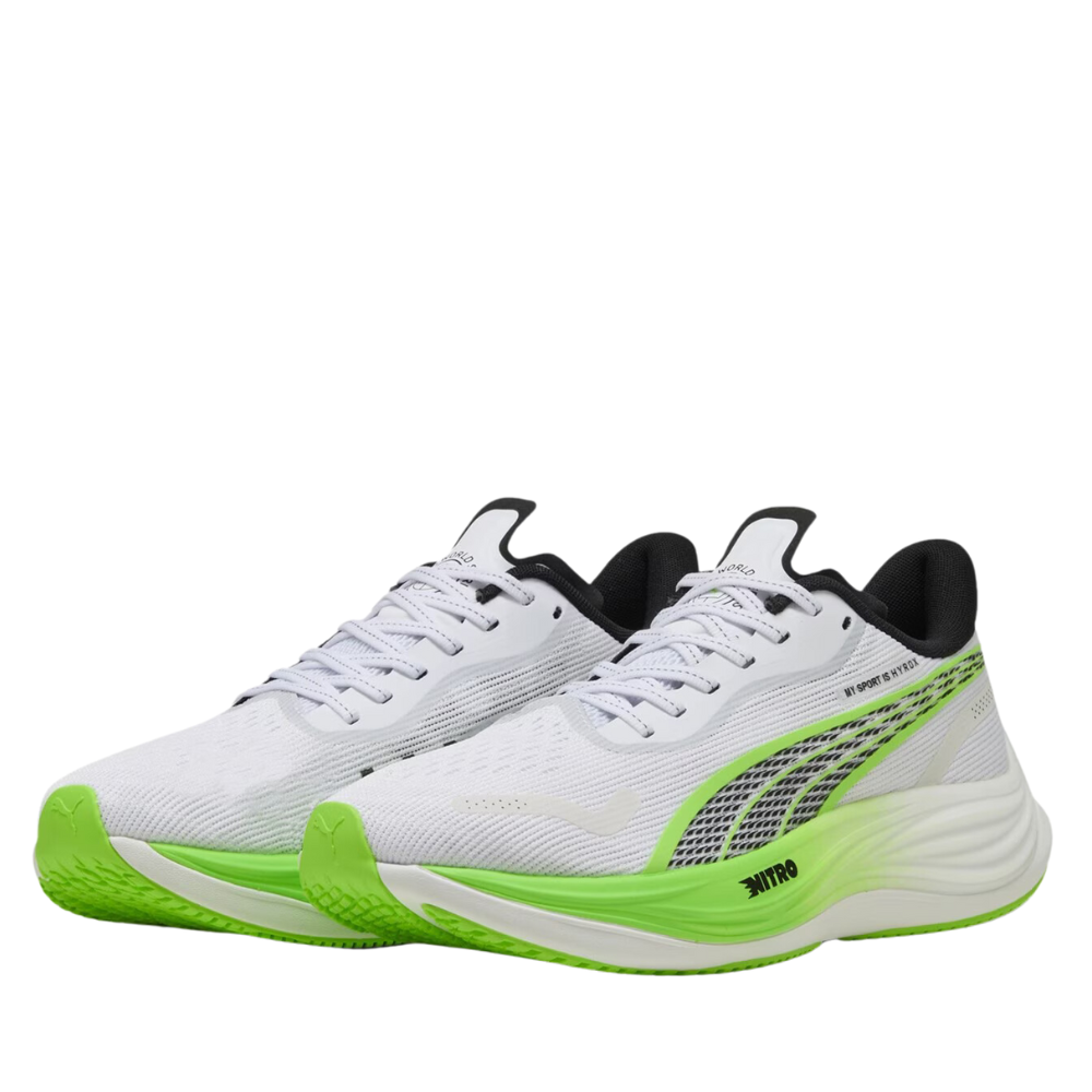 Men's PUMA x HYROX Velocity Nitro 3 :White | Green – iRUN Singapore