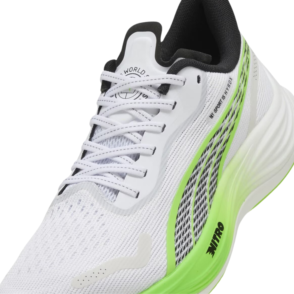 Men's PUMA x HYROX Velocity Nitro 3 :White | Green – iRUN Singapore