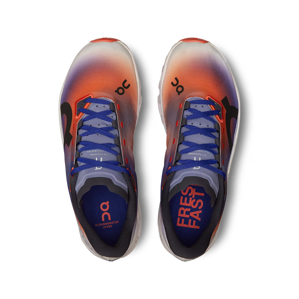 Men's On Cloudmonster Hyper Shoes :Flame I Frost – iRUN Singapore