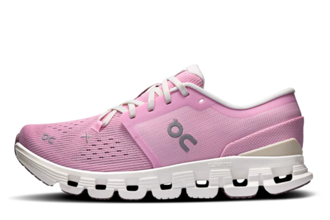 Women's ON Cloud X 4 Shoes :Petal | Sand – iRUN Singapore