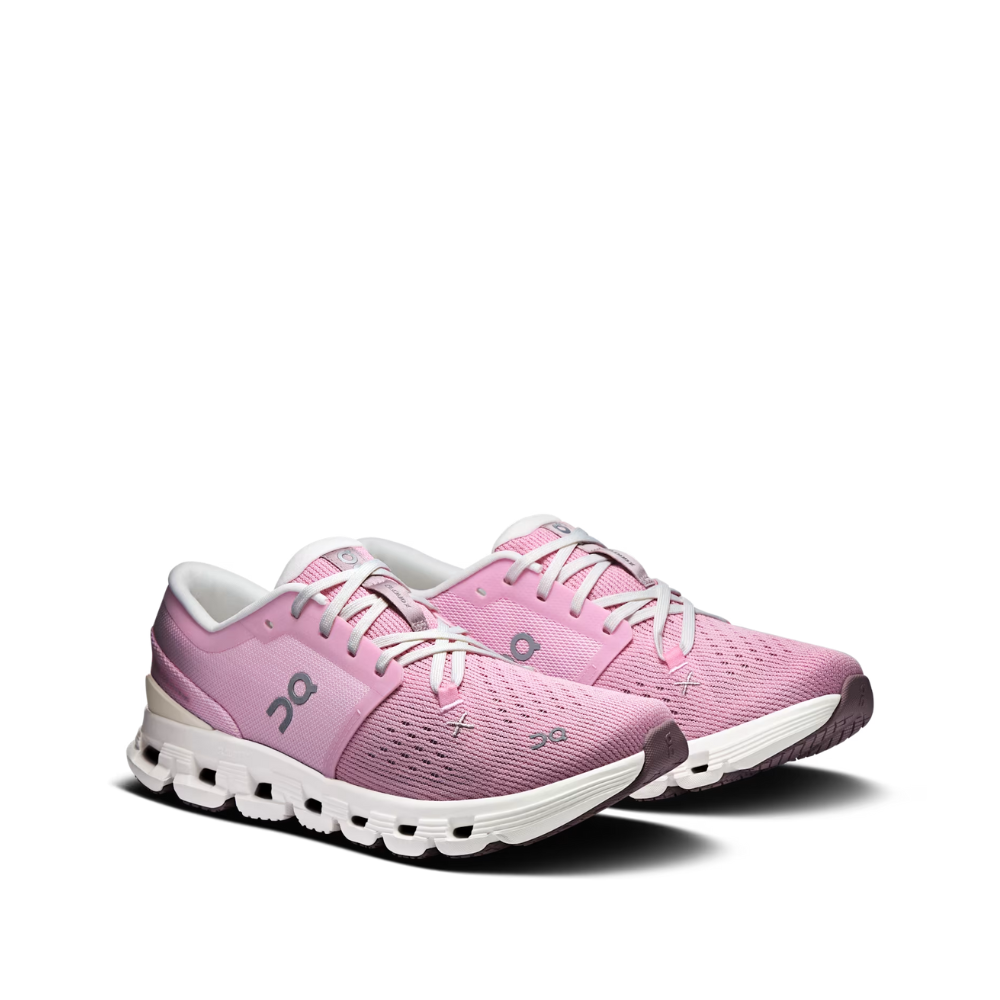Women's ON Cloud X 4 Shoes :Petal | Sand – iRUN Singapore