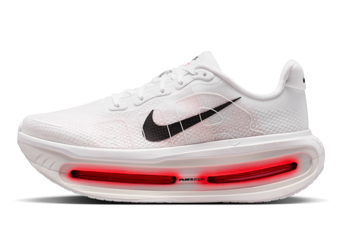 Men's Nike Vomero Premium Running Shoes :White | Bright Crimson – iRUN ...
