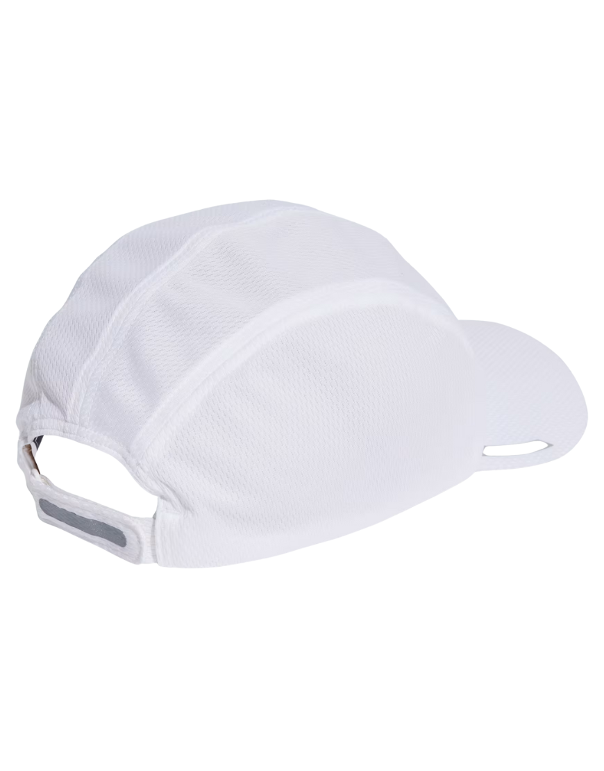 AeroReady Four-Panel Mesh Running Cap : White – iRUN Singapore