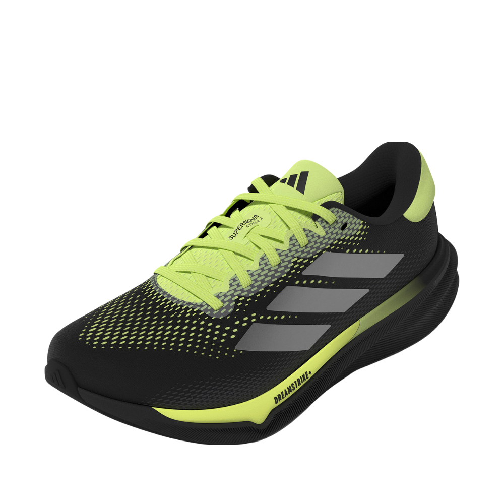 Men's Adidas Supernova Stride 2 :Core Black | Pulse Lime – iRUN Singapore