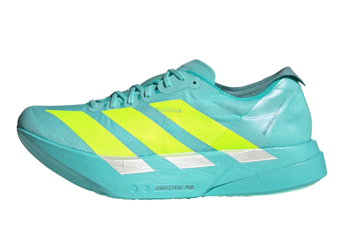 Adizero Adios Pro 4 Men's :Flash Aqua | Lucid Lemon – iRUN Singapore