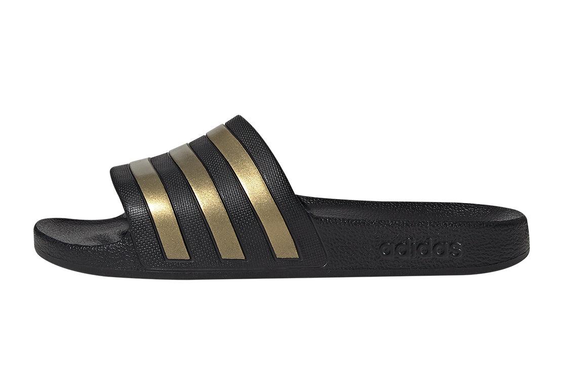 Adidas Adilette Aqua Men's Slides :Black | Gold Metallic – iRUN Singapore