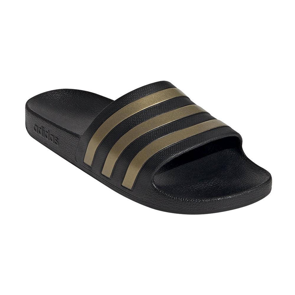 Adidas Adilette Aqua Men's Slides :Black | Gold Metallic – iRUN Singapore