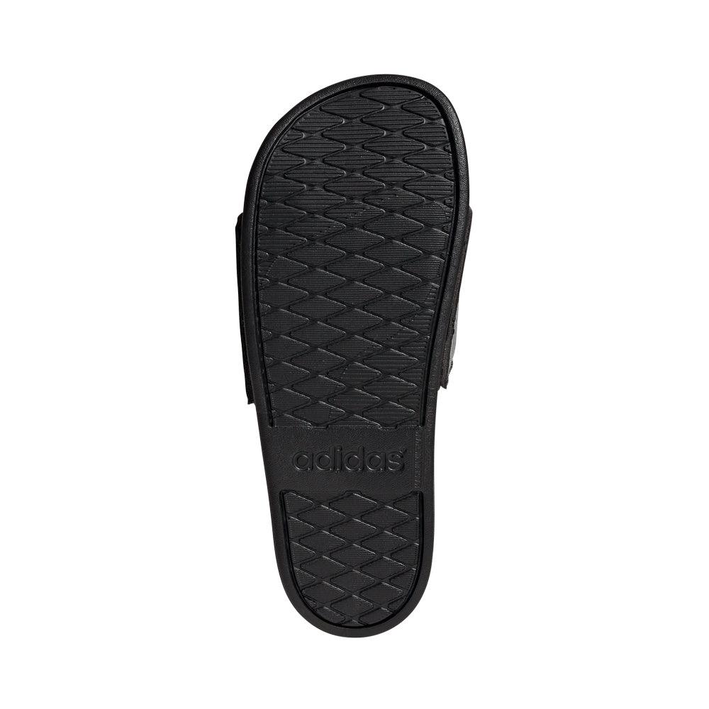 Women's Adidas Adilette Comfort Slides :Core Black | Gold Metallic ...