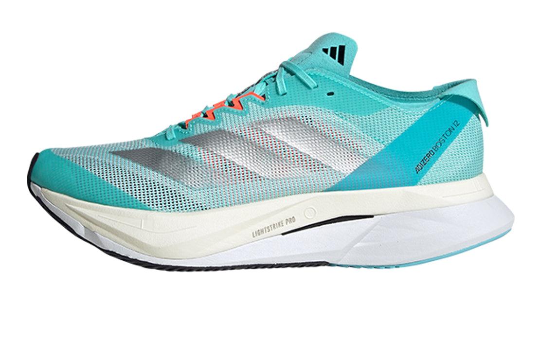 Women's Adidas Adizero Boston 12 Shoes :Flash Aqua | Silver Metallic ...