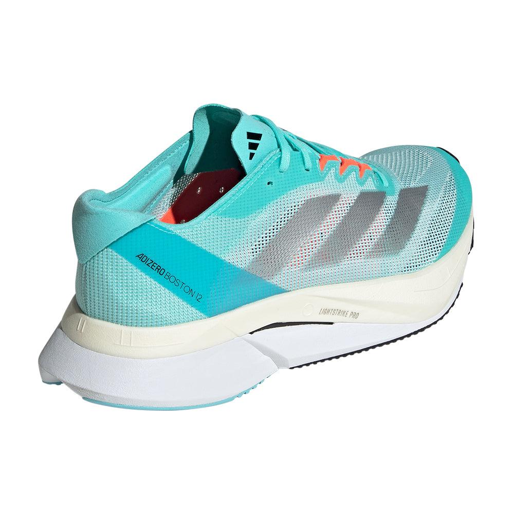 Women's Adidas Adizero Boston 12 Shoes :Flash Aqua | Silver Metallic ...