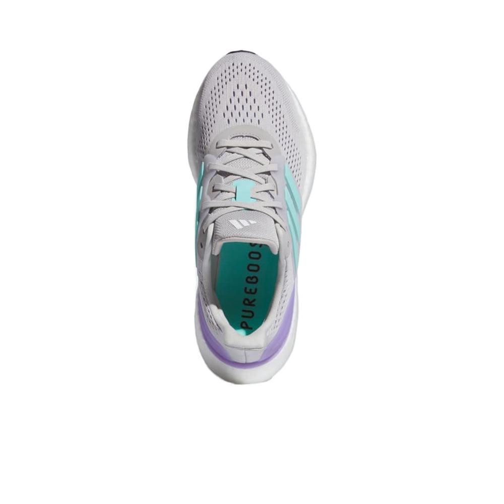 Women's Adidas Pureboost 23 Shoes :Grey Two | Flash Aqua – iRUN Singapore
