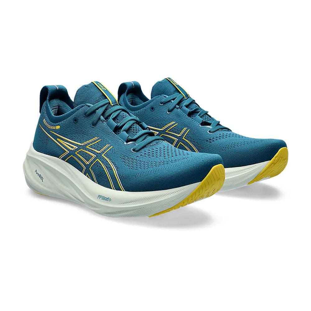 Men's Asics Gel-Nimbus 26 Shoes :Evening Teal | Light Mustard – iRUN ...