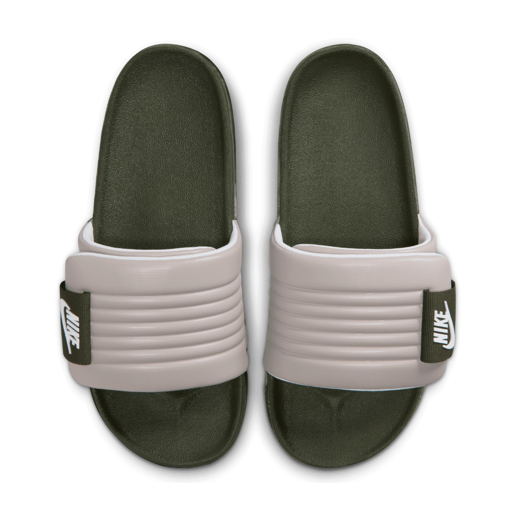 Men's Nike Offcourt Adjust Slides :Cargo Khaki | White – iRUN Singapore