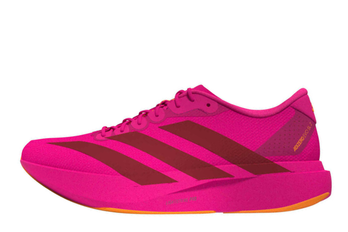 Men's Adidas Adizero EVO SL Woven Running Shoes :Shock Pink | Pure Ruby ...