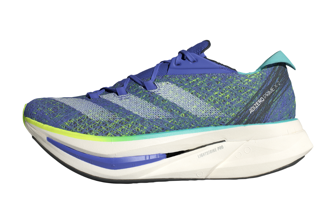 Men's Adidas Adizero Prime X 2 Strung Racing Shoes :Cobalt Blue – iRUN ...