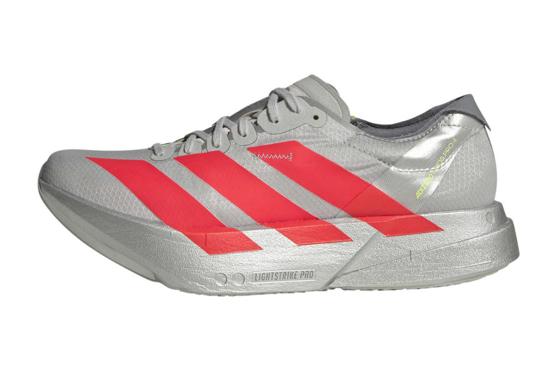 Adizero Adios Pro 4 Women's :Grey | Lucid Red – iRUN Singapore