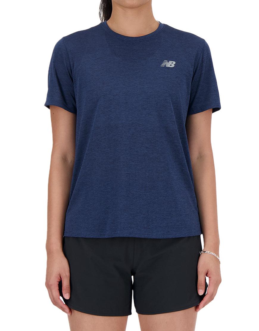 Women's New Balance Athletics Tee :Navy – iRUN Singapore