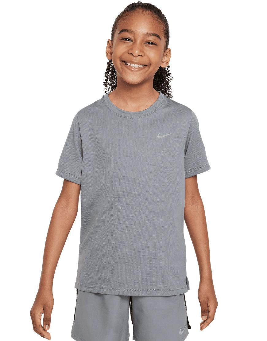 Kids' Nike DriFIT Miler Top :Smoke Grey – iRUN Singapore