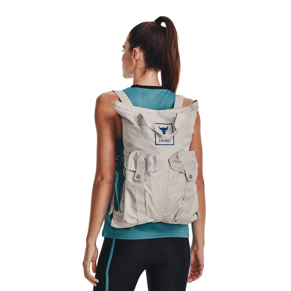 Under Armour Project Rock Gym Sack :Grey | Glacier Blue – iRUN Singapore